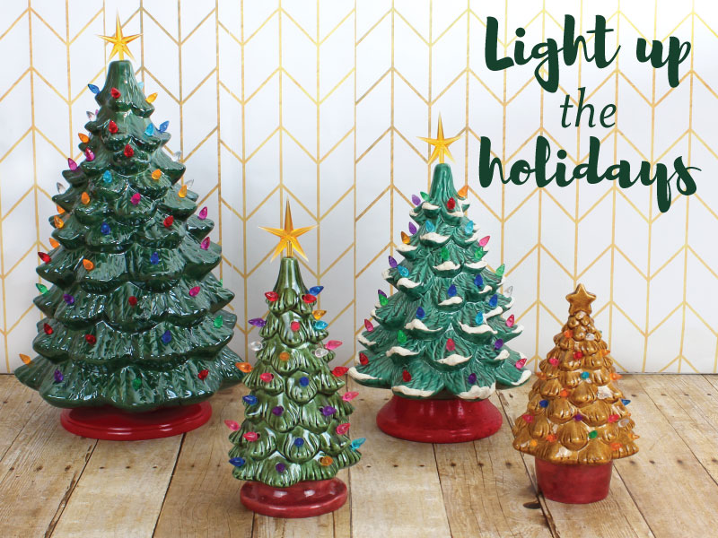 Happy Little Trees - Vintage Ceramic Tree (light up) Painting Event ...